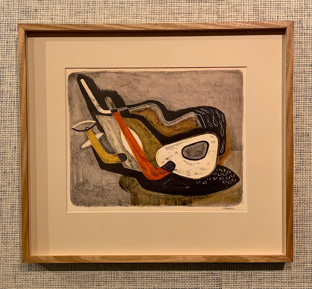 'Untitled' (Abstract composition - lithograph) by Nils Wedel – gallery midlandia