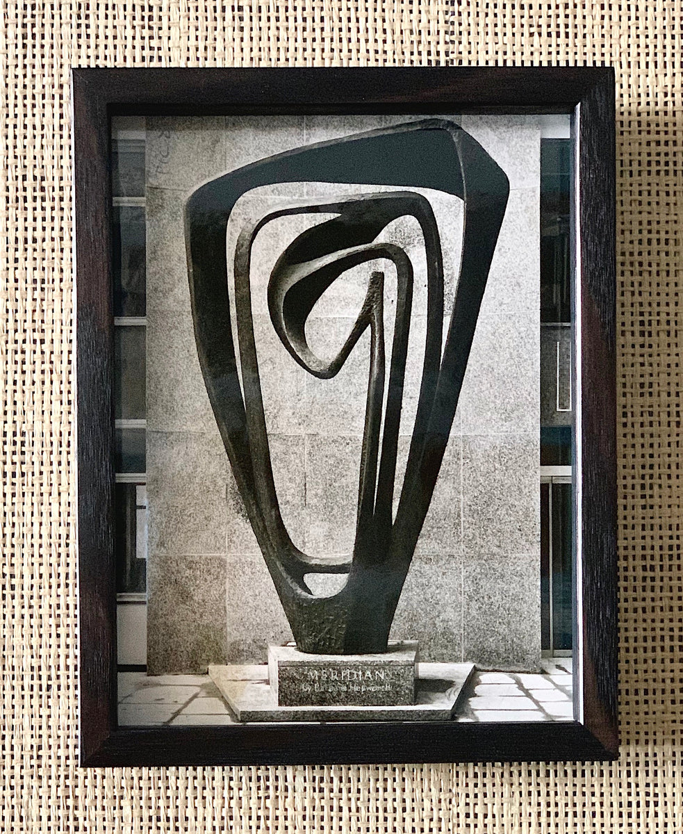 'Meridian Sculpture by Barbara Hepworth' - original vintage press phot ...