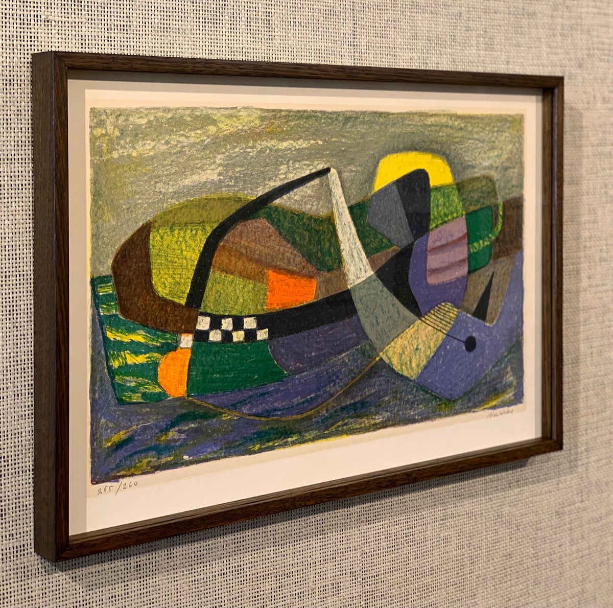 'Untitled' (Abstract lithograph) by Nils Wedel – gallery midlandia