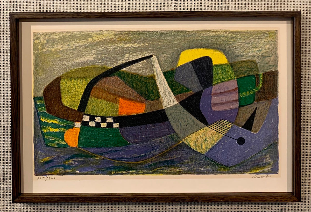 'Untitled' (Abstract lithograph) by Nils Wedel – gallery midlandia