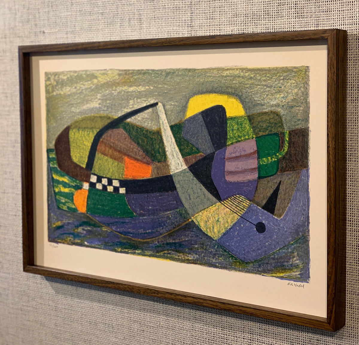 'Untitled' (Abstract lithograph) by Nils Wedel – gallery midlandia